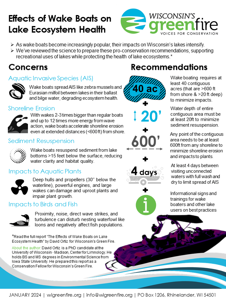 Wake Boats and Lakes: New Report from Wisconsin’s Green Fire – Turtle ...